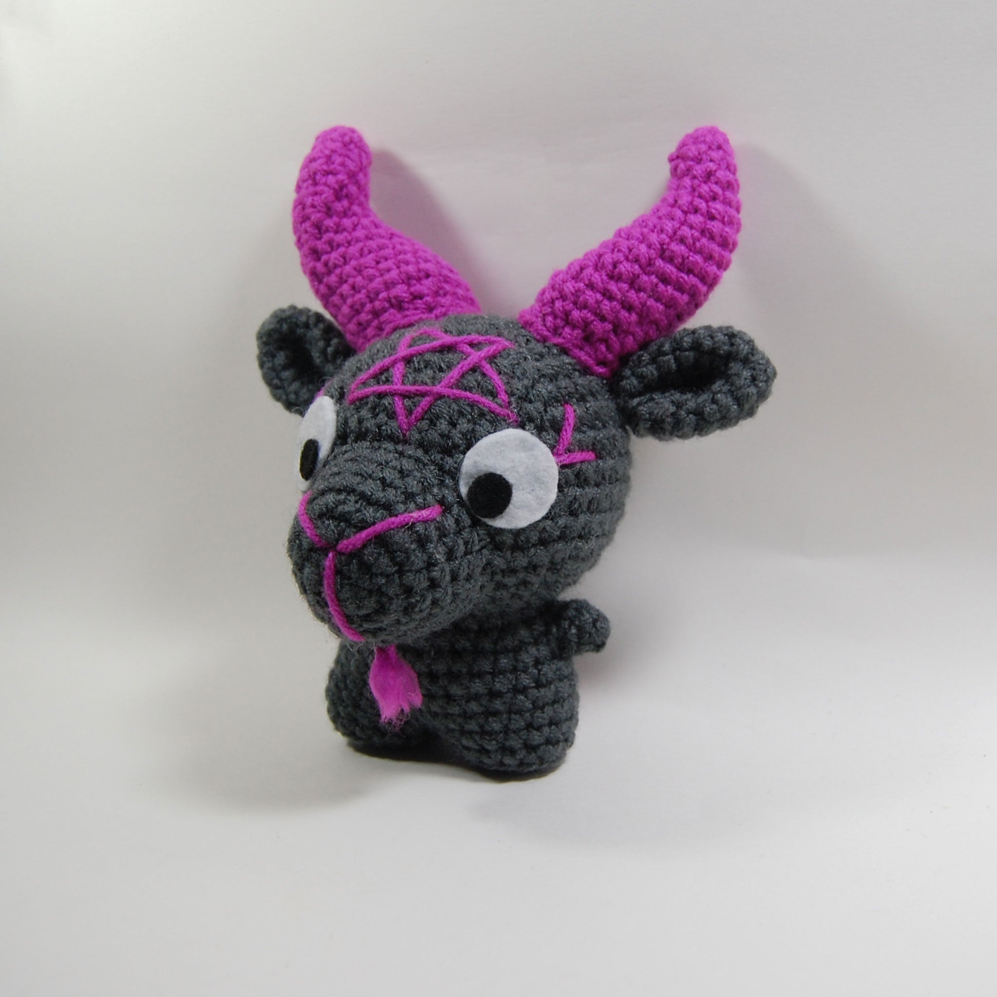Baby Baphomet Crochet Pattern + Coloring Page – MadebyJody666