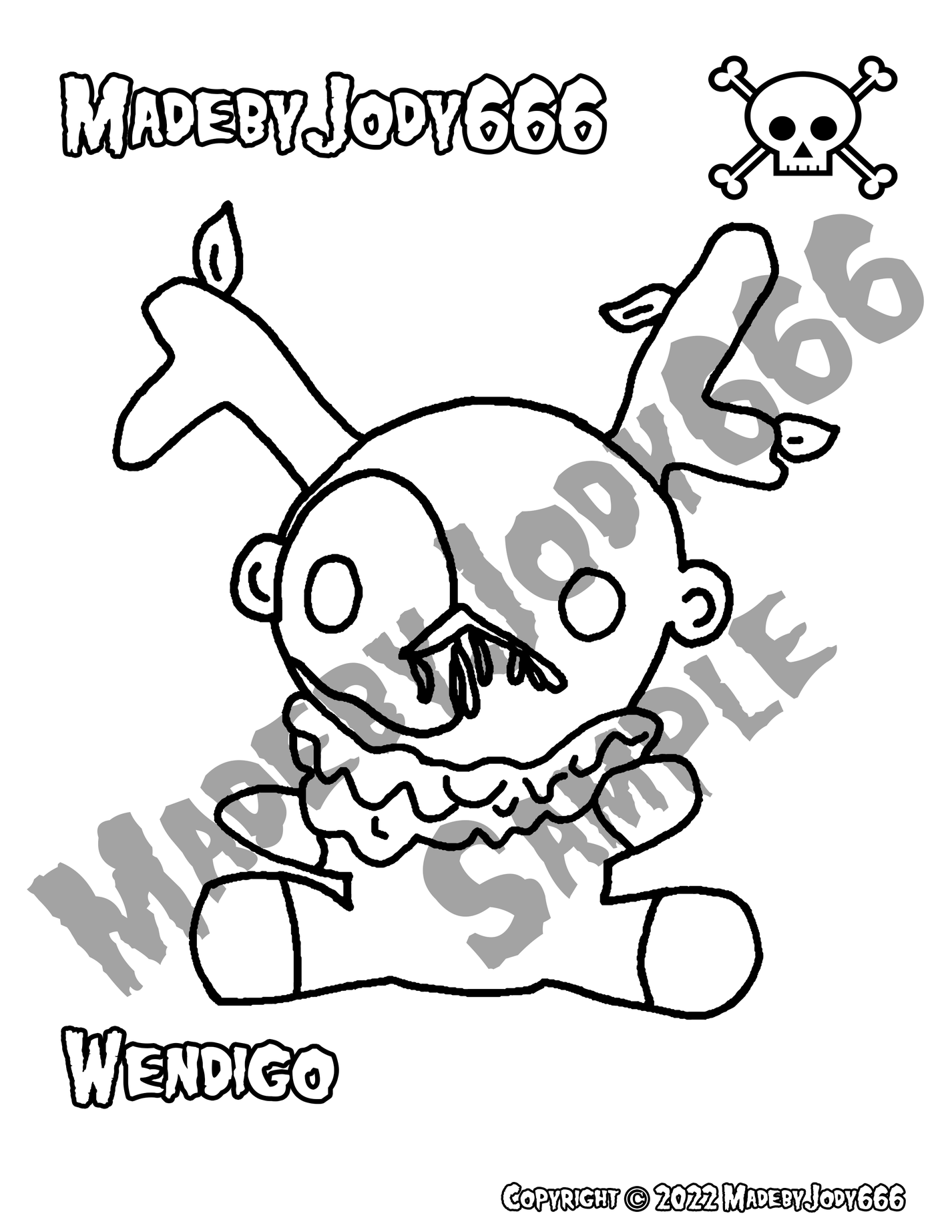 Wendigo Crochet Pattern – MadebyJody666